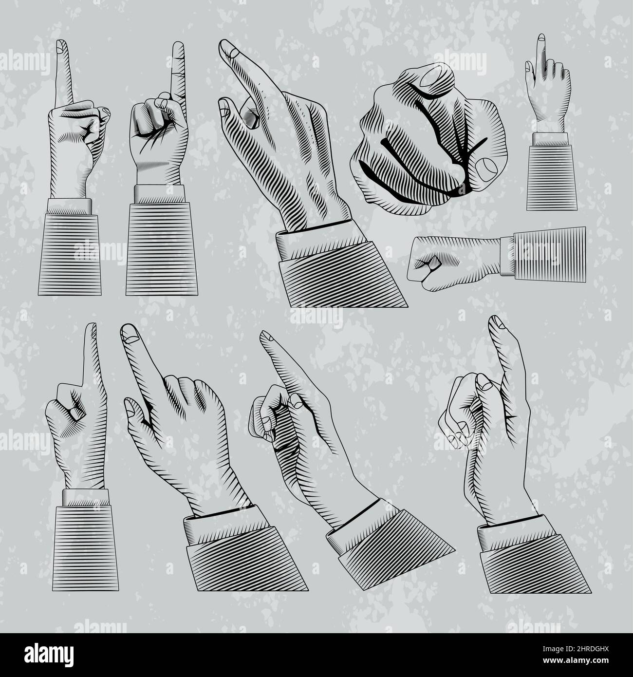 Dix doigts Banque d'images vectorielles - Alamy