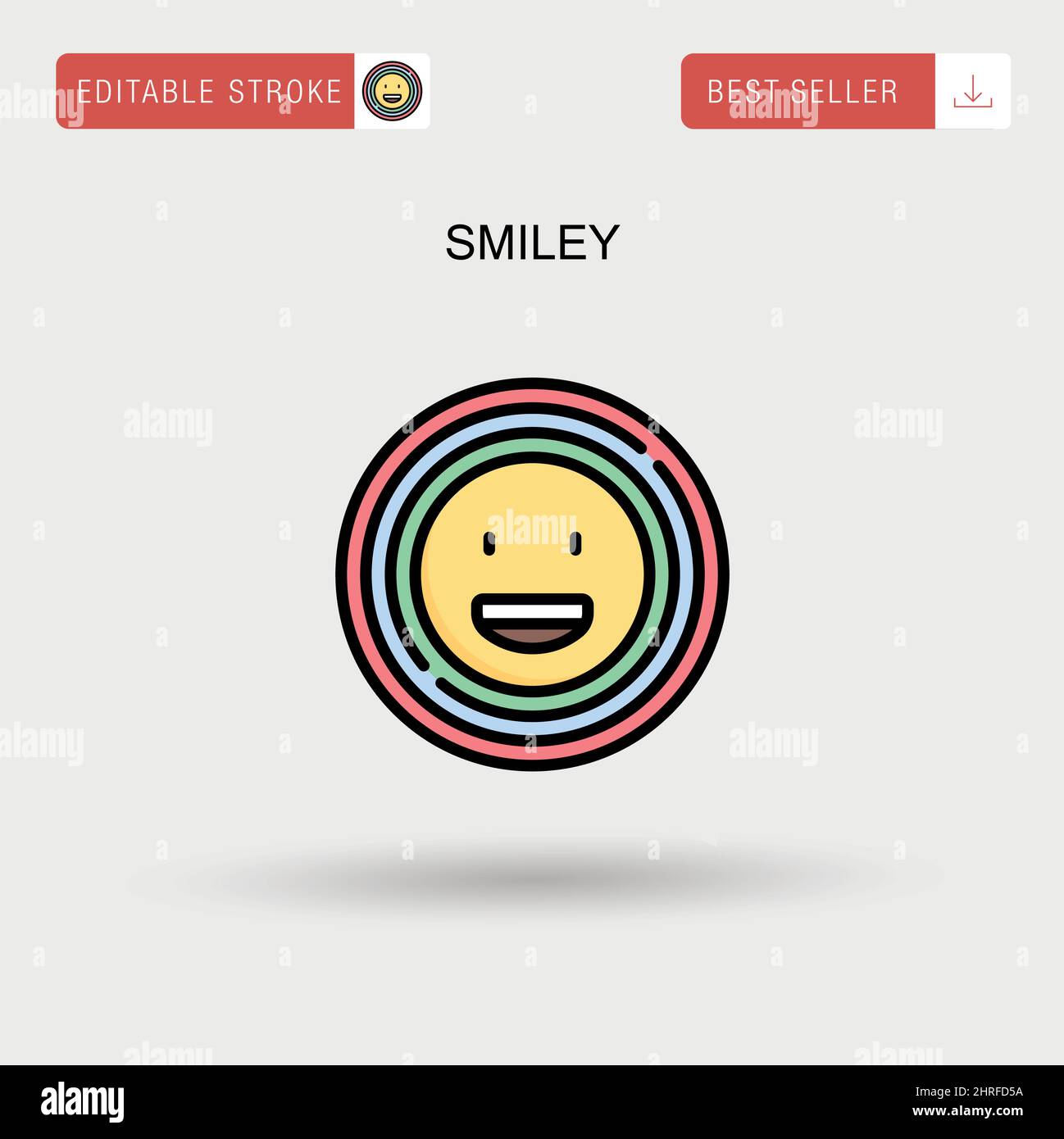 Smiley face sticker Banque de photographies et d’images à haute ...