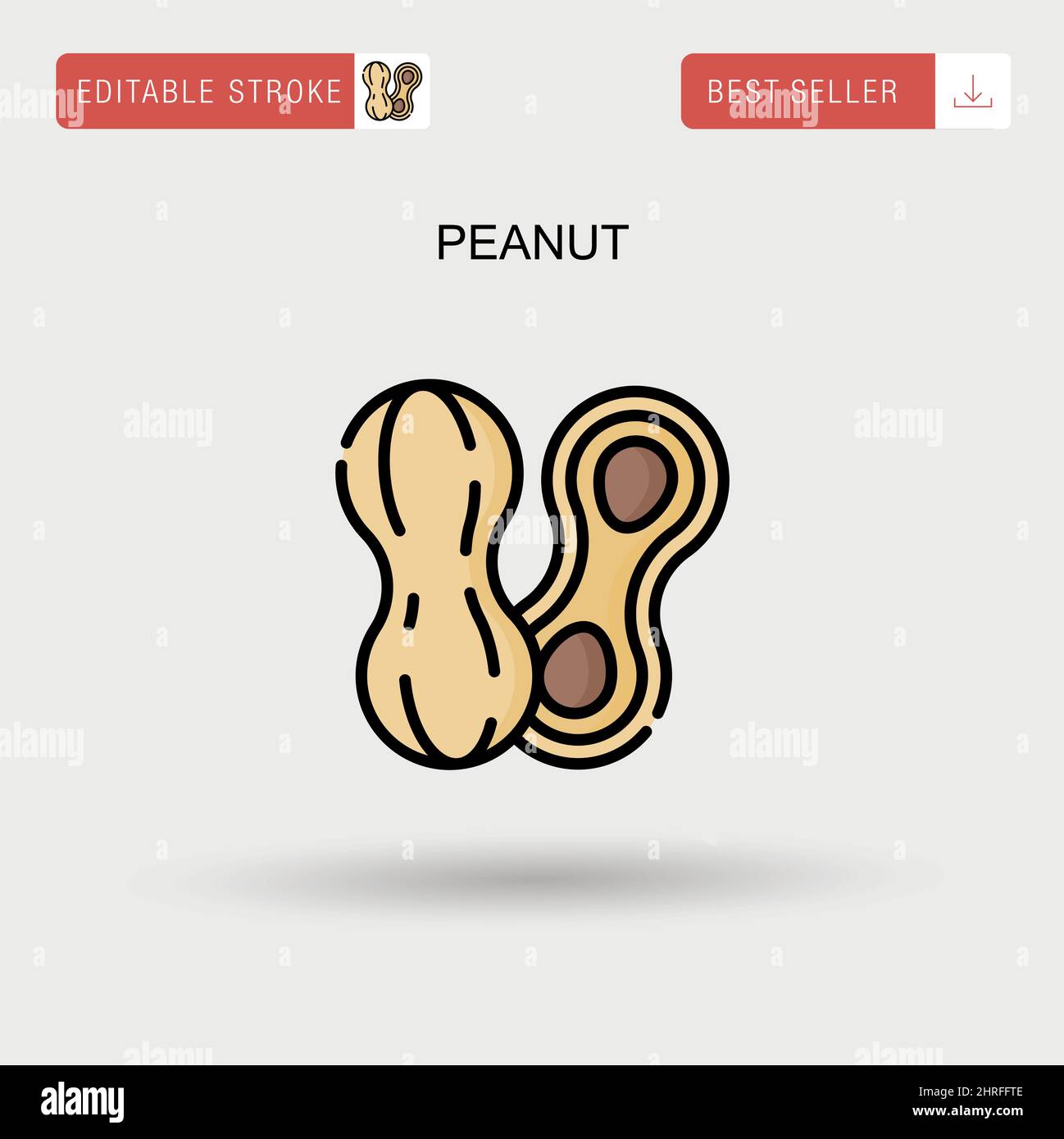 Arachide américaine Banque d'images vectorielles - Alamy