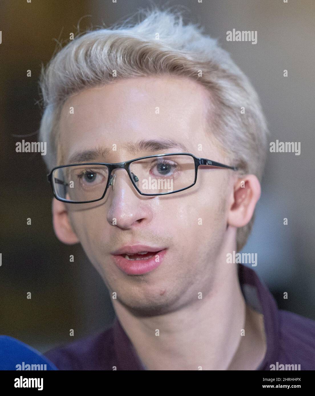 Jeremy Gabriel s'adresse aux médias à la Cour d'appel du Québec le ...