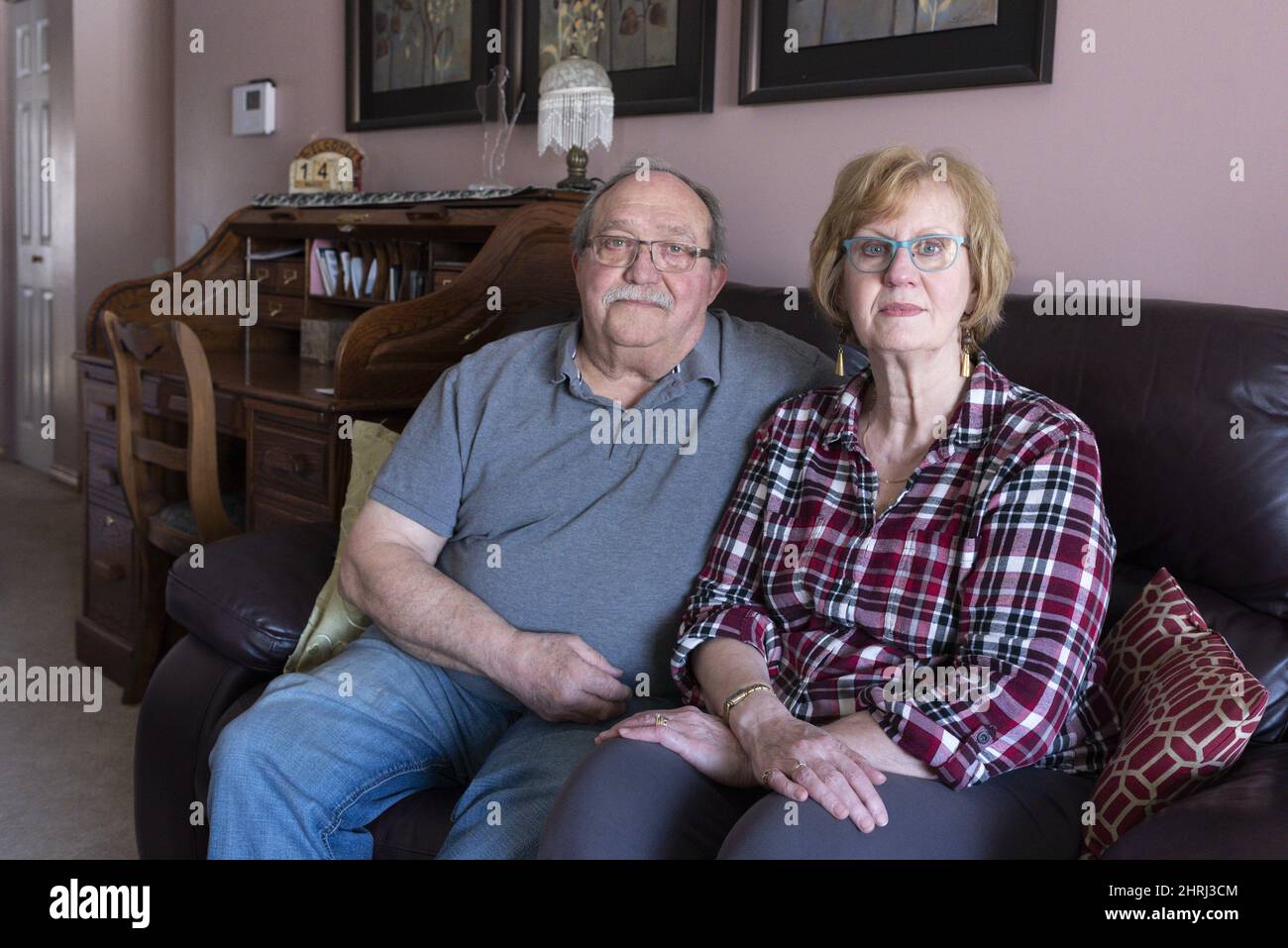 Rick et Marjorie Wanner posent à leur domicile à Weyburn, en ...
