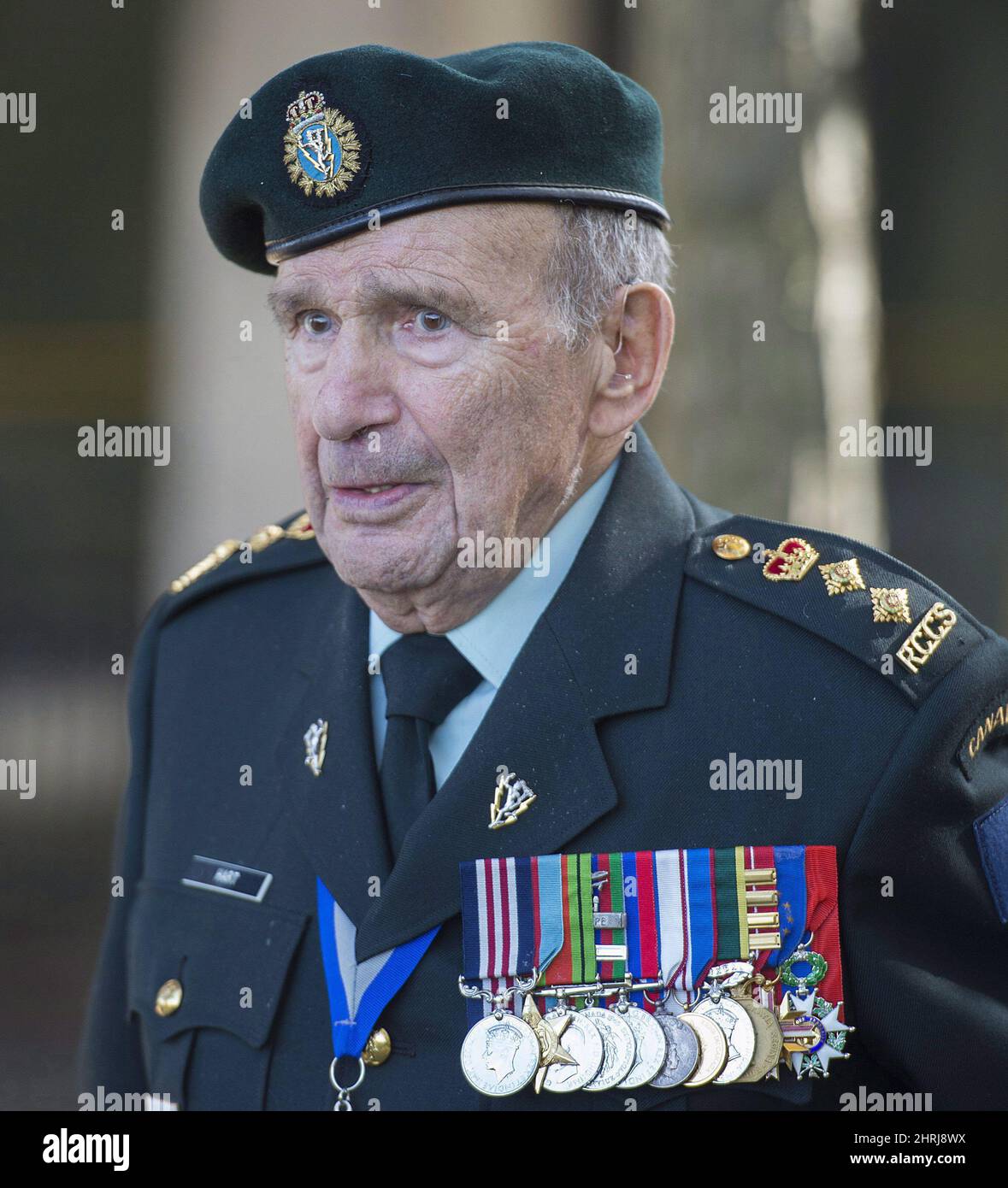 Le colonel David Hart, ancien combattant du RAID sur Dieppe, est ...