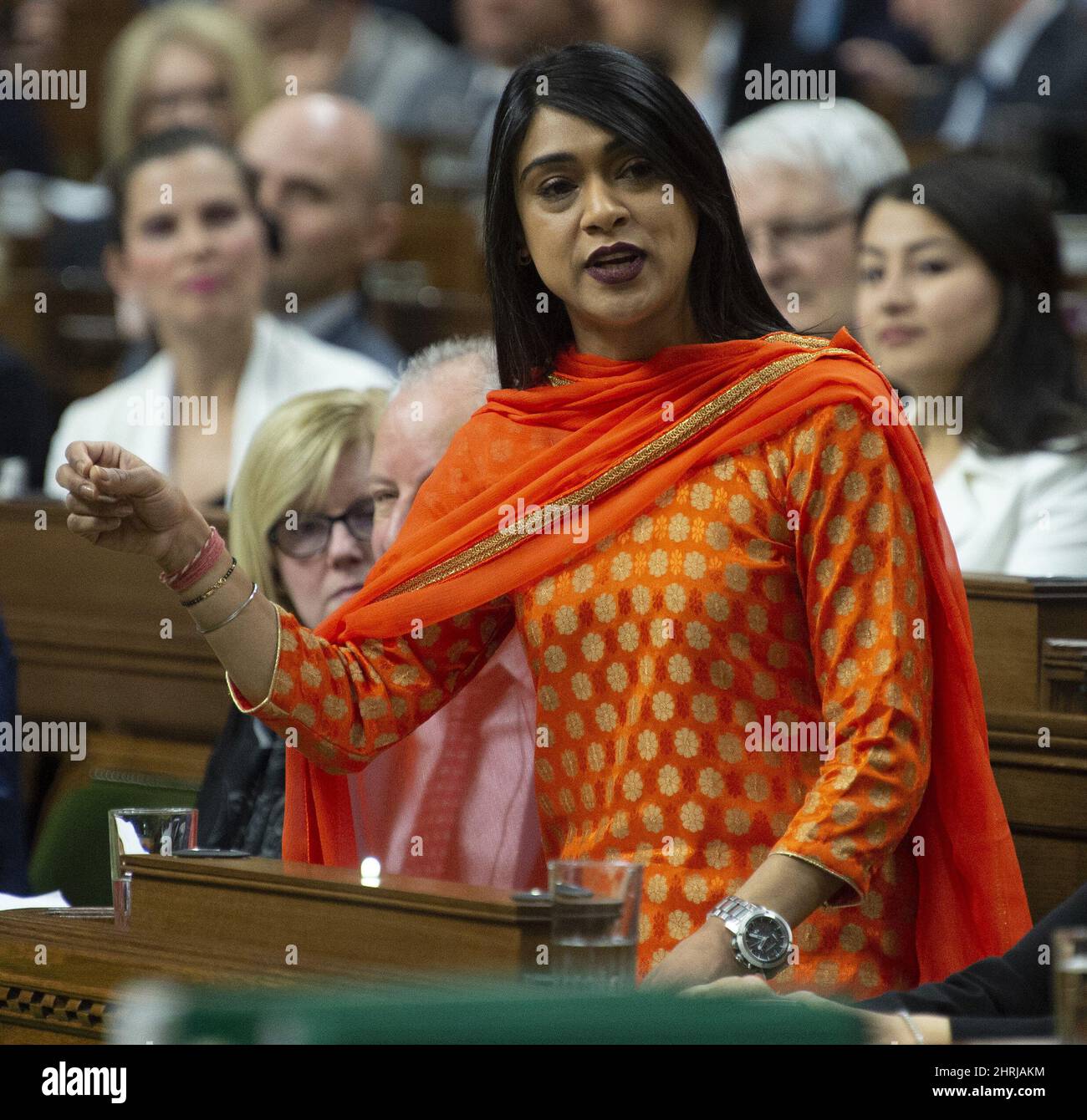 Le leader parlementaire du gouvernement, Bardish Chagger, répond à une ...