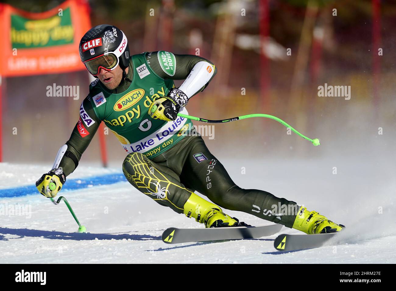Steven Nyman, des États-Unis, fait du ski pendant la course de ski ...