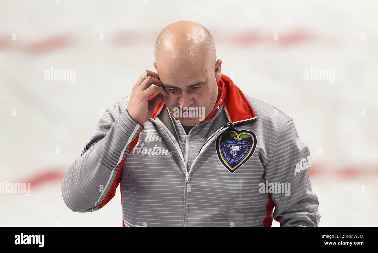 Équipe Territoires du Nord-Ouest saut Jamie Koe réagit à une défaite de ...