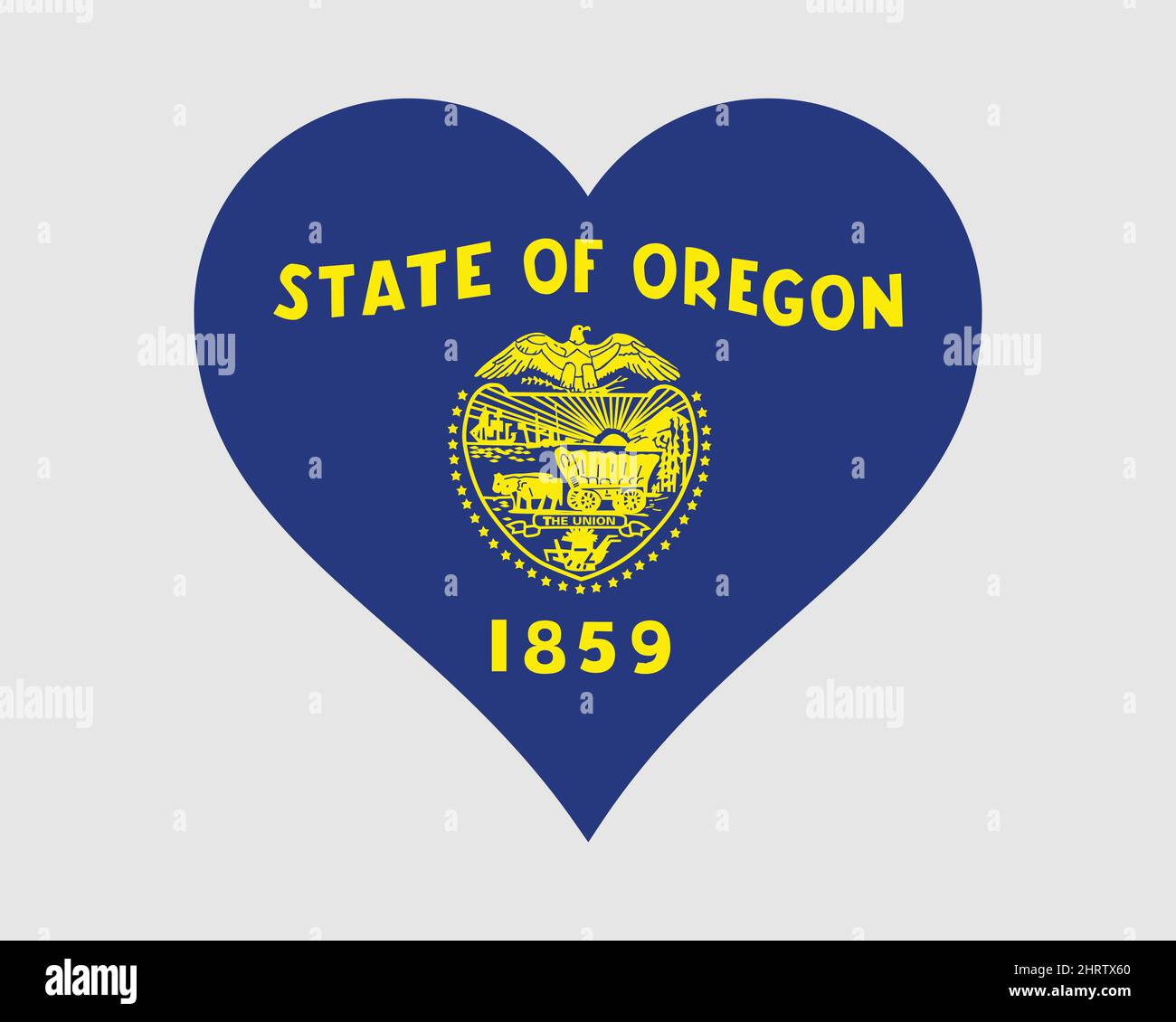 Symbole de l'oregon Banque d'images vectorielles - Alamy