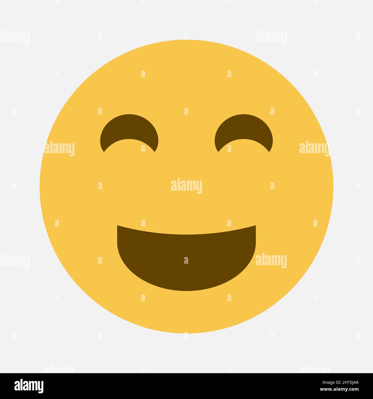 Icône de vecteur emoji souriant. Émoticone sourire Image Vectorielle ...