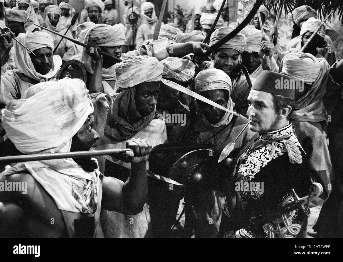 Scène de la télévision adaptation de la pièce Gordon de Khartoum, avec ...