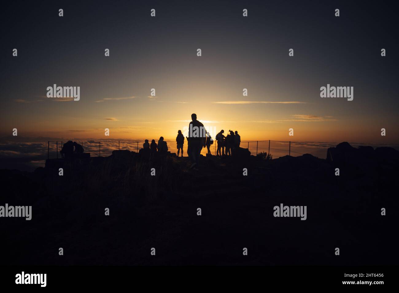 Groupe de personnes sur l'île de Madère (région autonome du Portugal ...