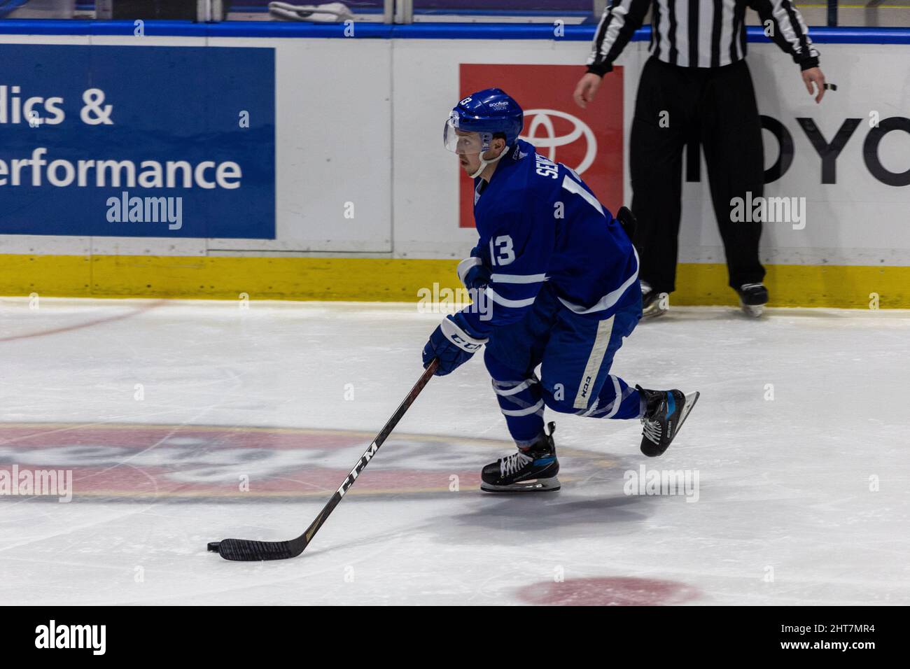 26 février 2022: Toronto Marlies Forward Brett vu (13) skate avec le ...