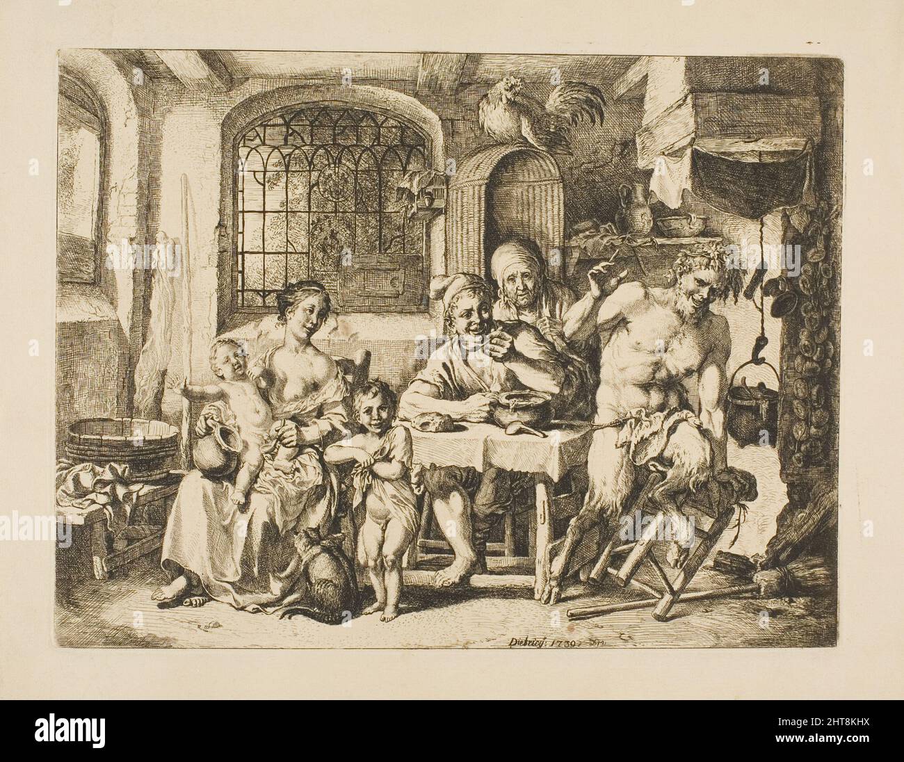 Une famille paysanne au 18e siècle Banque de photographies et d’images ...