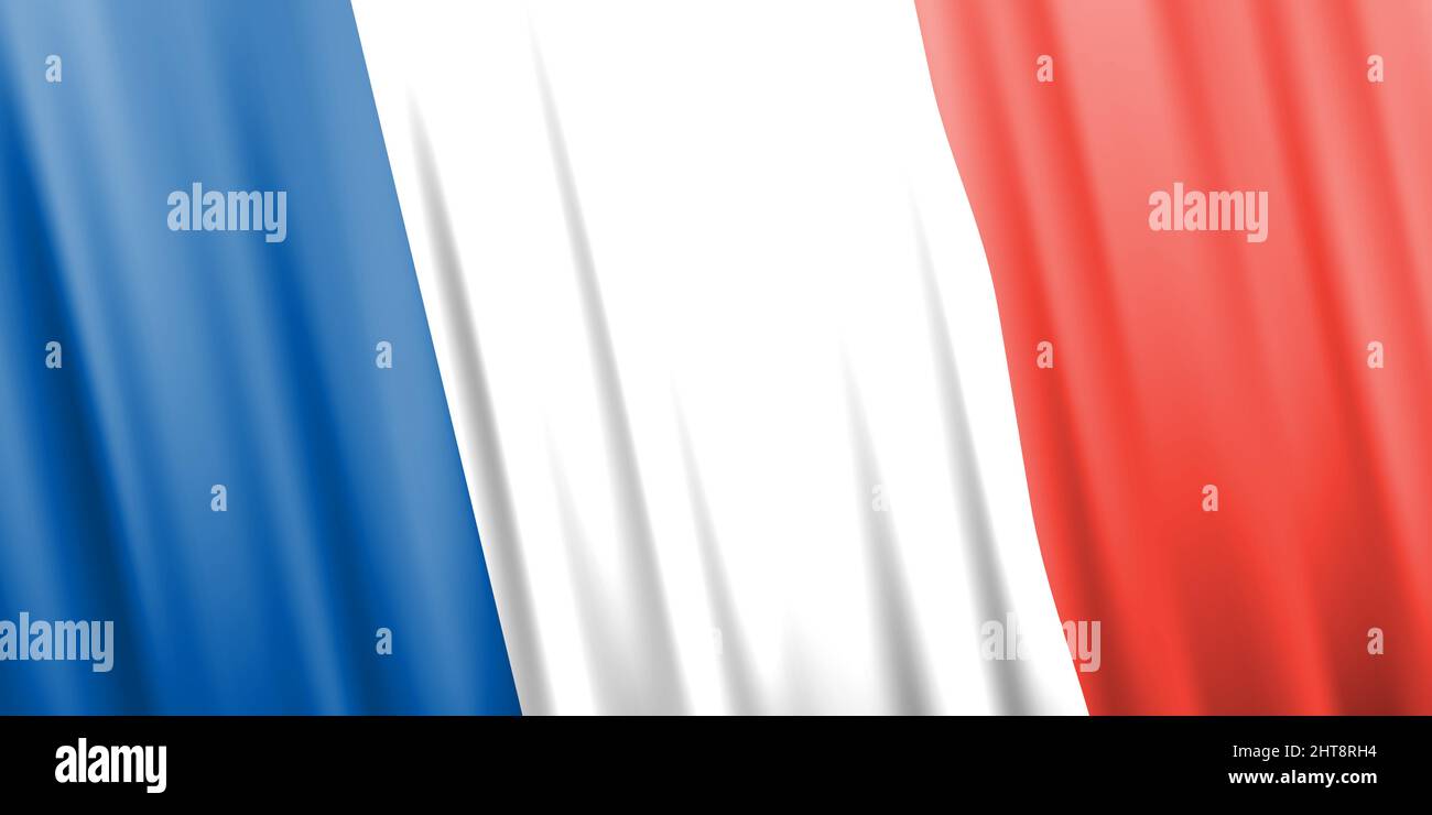 Le drapeau national de france tricolour drapeau de france Banque d ...