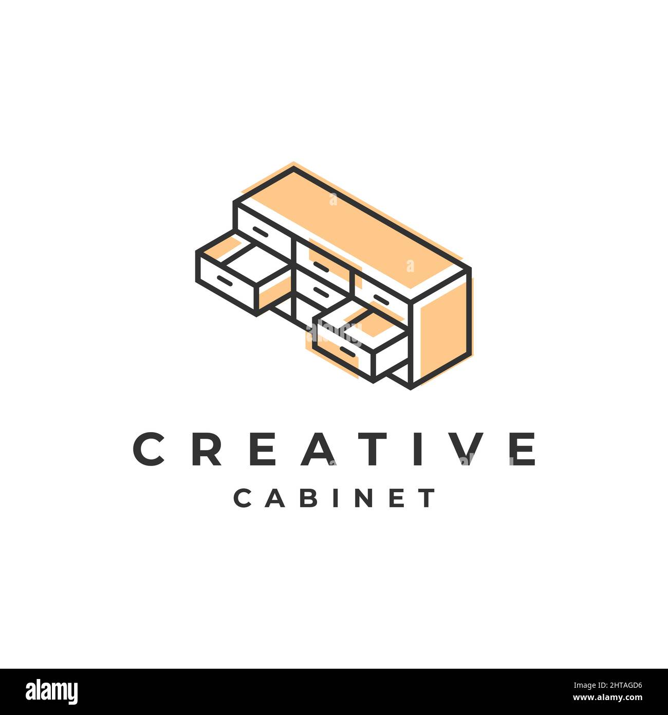 Modèle vectoriel de symbole de logo de meuble Image Vectorielle Stock ...