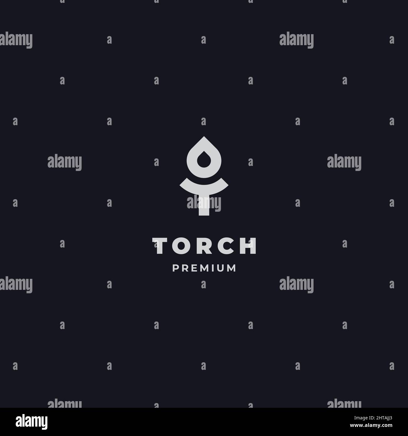 Torch icon logo design Banque de photographies et d’images à haute ...