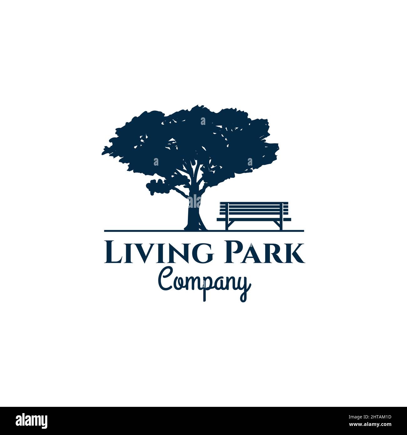 Modèle vectoriel d'illustration avec logo du parc naturel. Inspiration ...