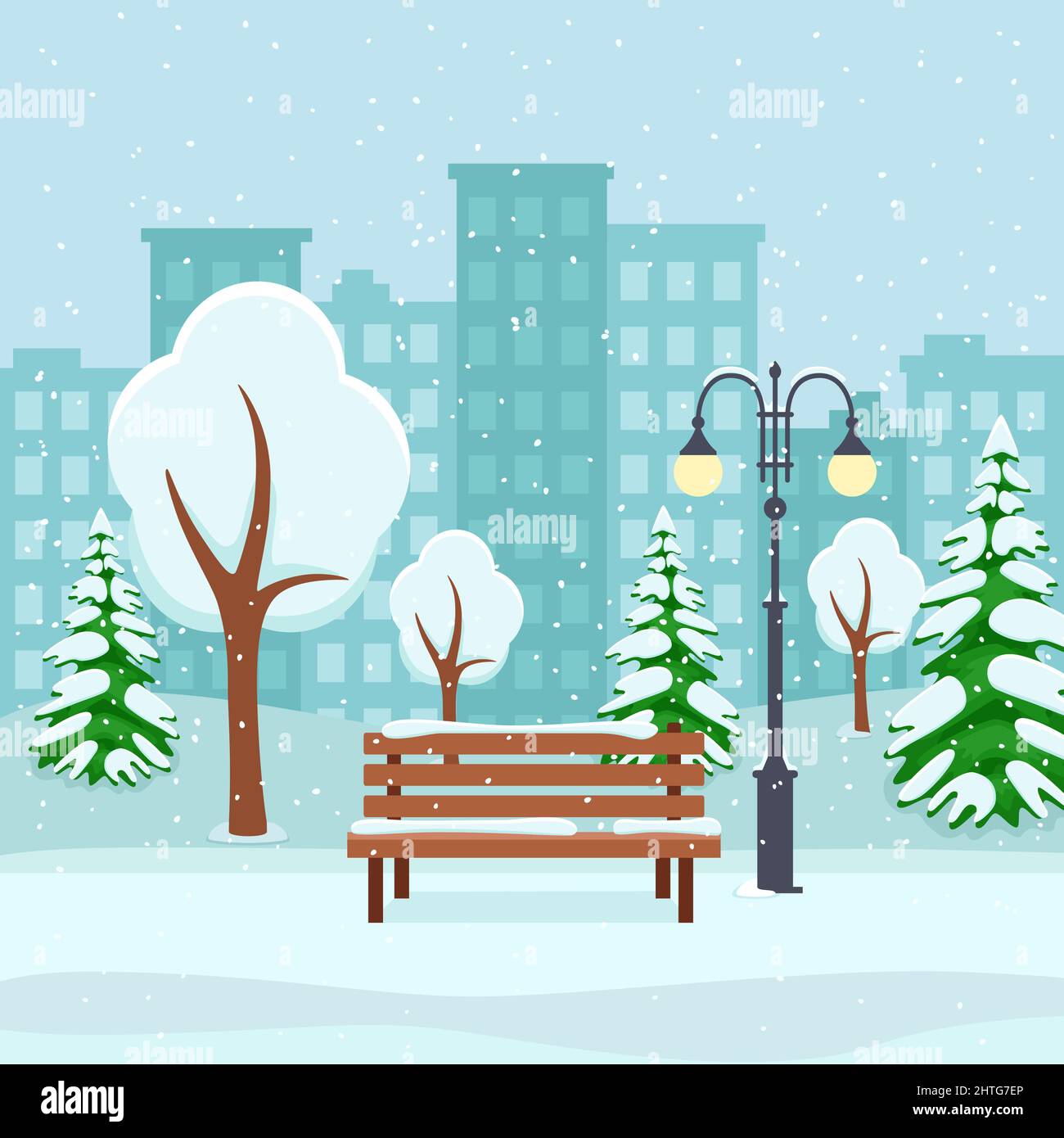 Banc arbre arbres Banque d'images vectorielles - Alamy
