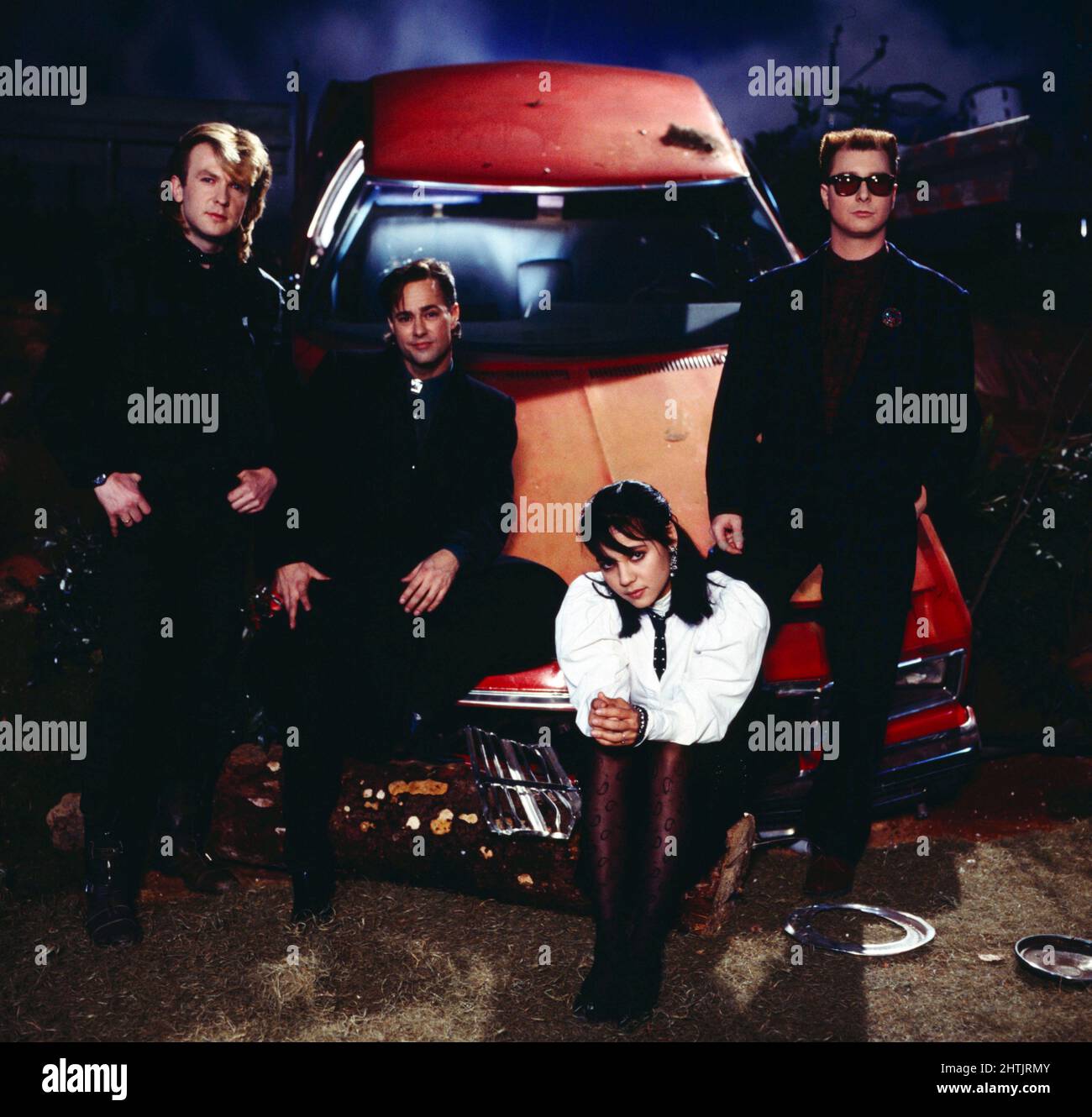 Bite Robin, amerikanische New Wave Band, mit Sängerin Anna LaCazio ...