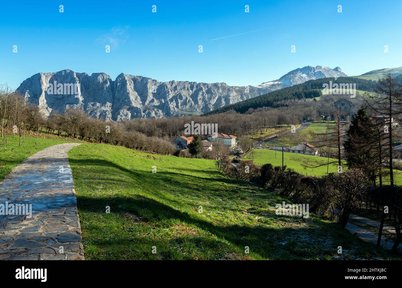 Parc naturel d'Urkiola situé dans le coin sud-est de Biscay et d'Álava dans le pays Basque du ...