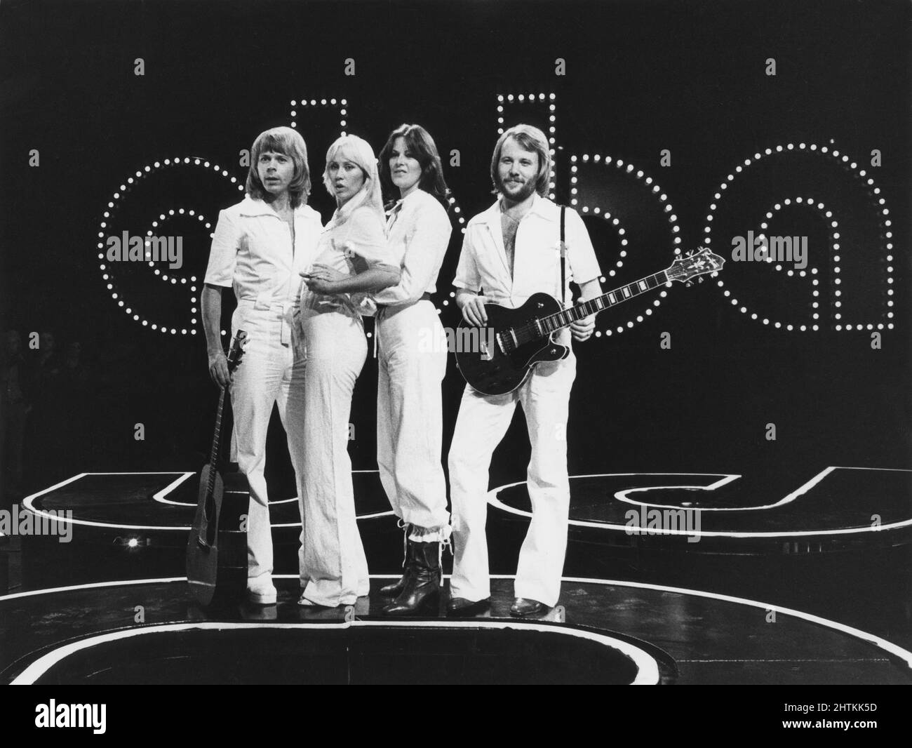 Abba 1979 Banque d'images noir et blanc - Alamy