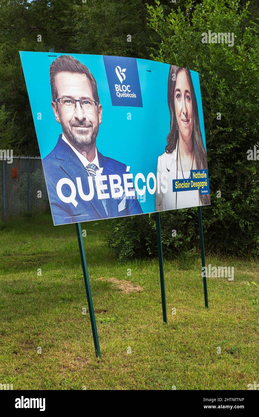 Affiche pour l'indépendance du québec Banque de photographies et d ...