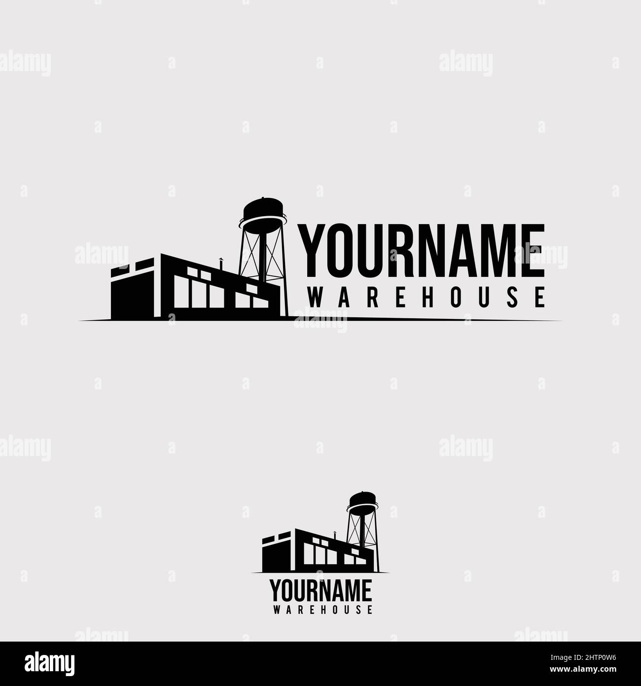 Modèle de conception de logo de symbole d'icône d'entrepôt ...