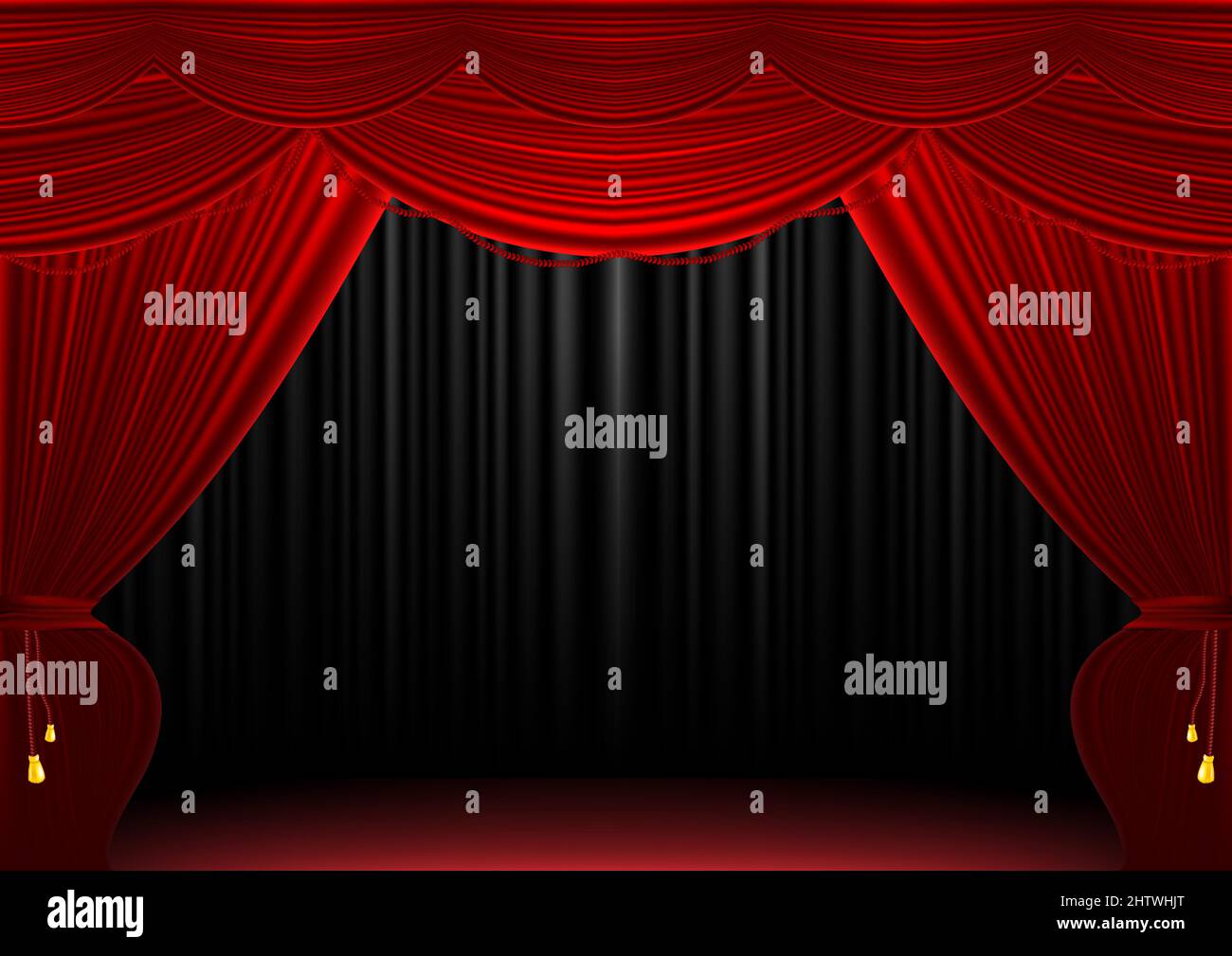 Rideau fermé Banque d'images vectorielles - Alamy