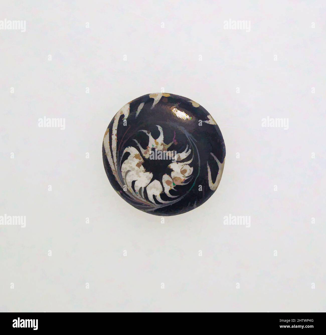 Art inspiré par Pinhead, verre, hauteur : 5/16 x 1 po. (0,7 x 2,6 cm ...