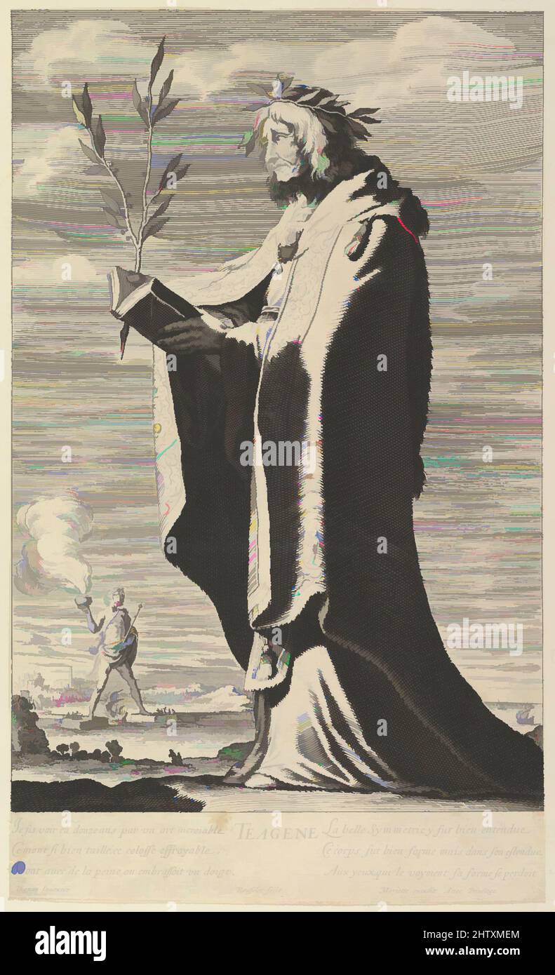 Art inspiré par Théagène, ca. 1639–40, gravure (figure de Rousselet) et ...