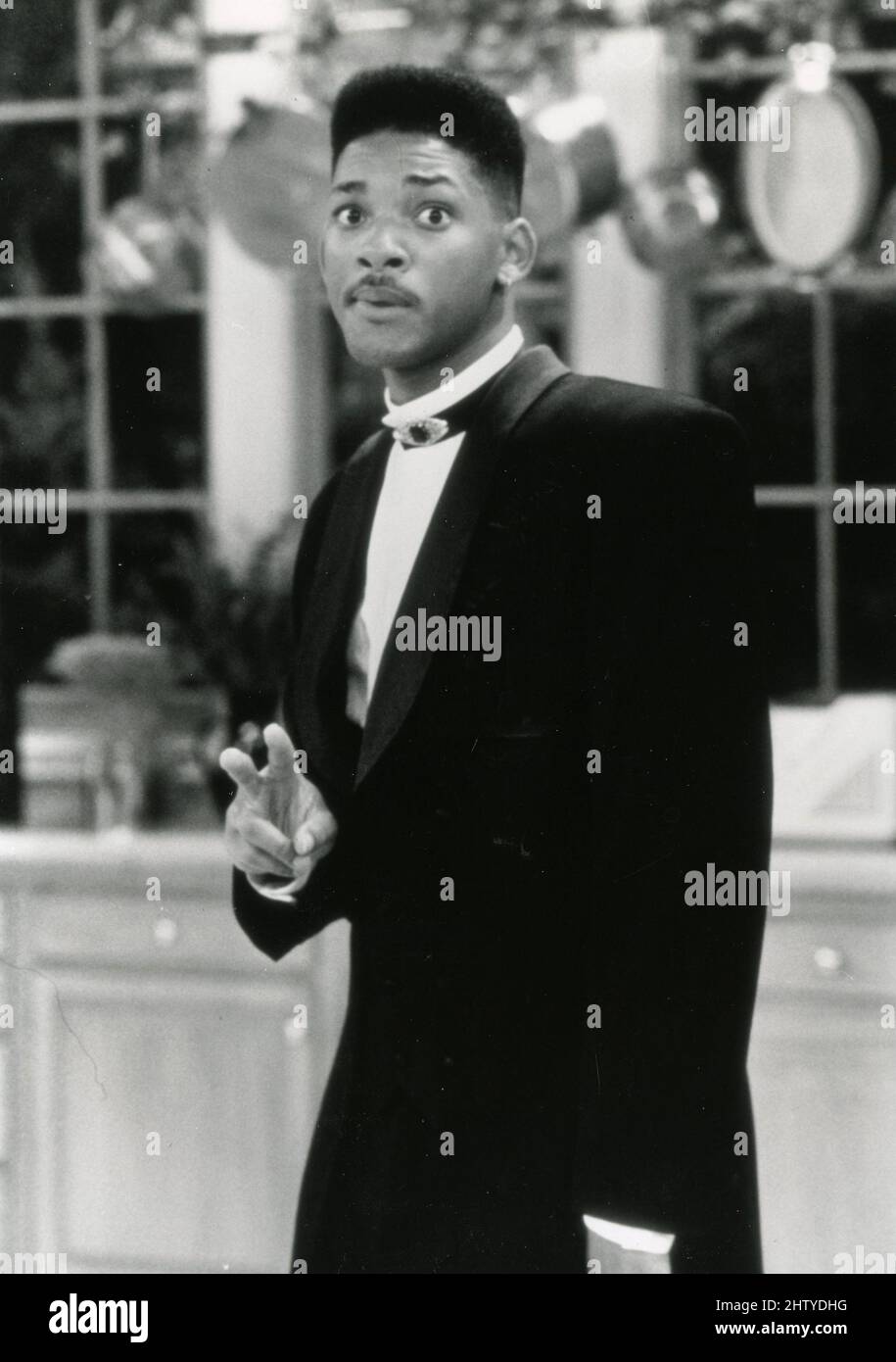 L'acteur américain Will Smith dans la sitcom américaine The Fresh ...