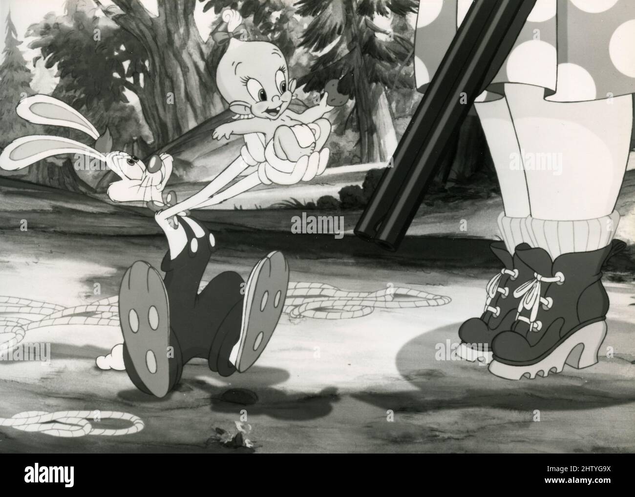 Personnage de dessin animé Roger Rabbit dans le film d'animation Trail ...