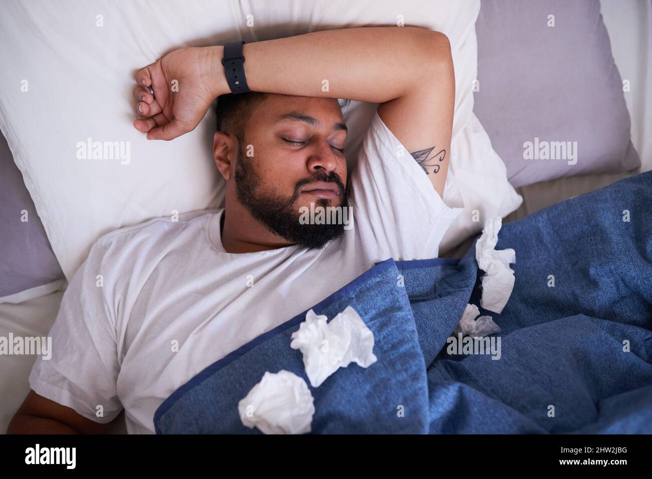 Un homme malade Banque de photographies et d’images à haute résolution ...