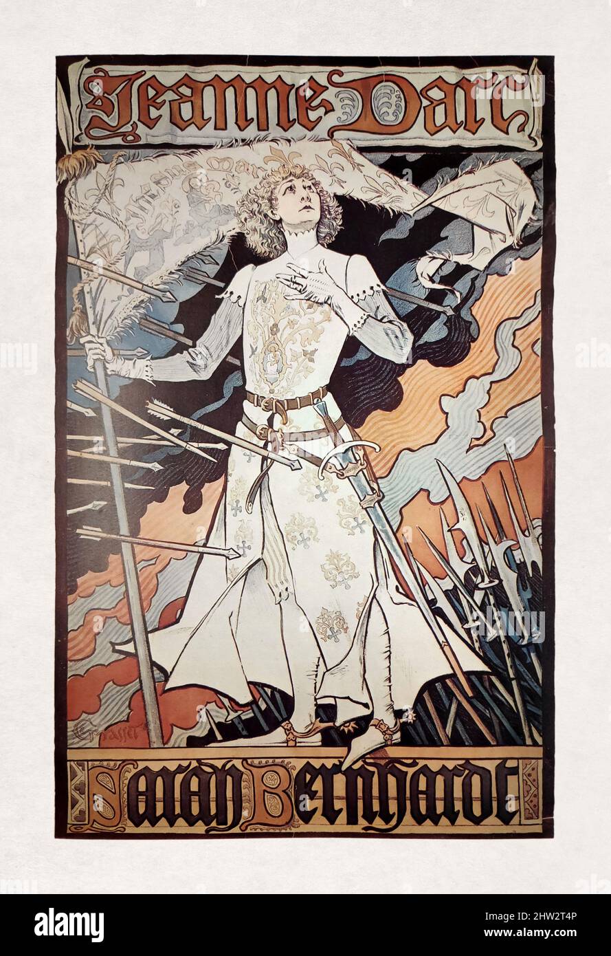 Affiche réalisée par Eugène Grasset en 1894 de l'actrice Sarah ... Affiche réalisée par Eugène Grasset en 1894 de l'actrice Sarah ...