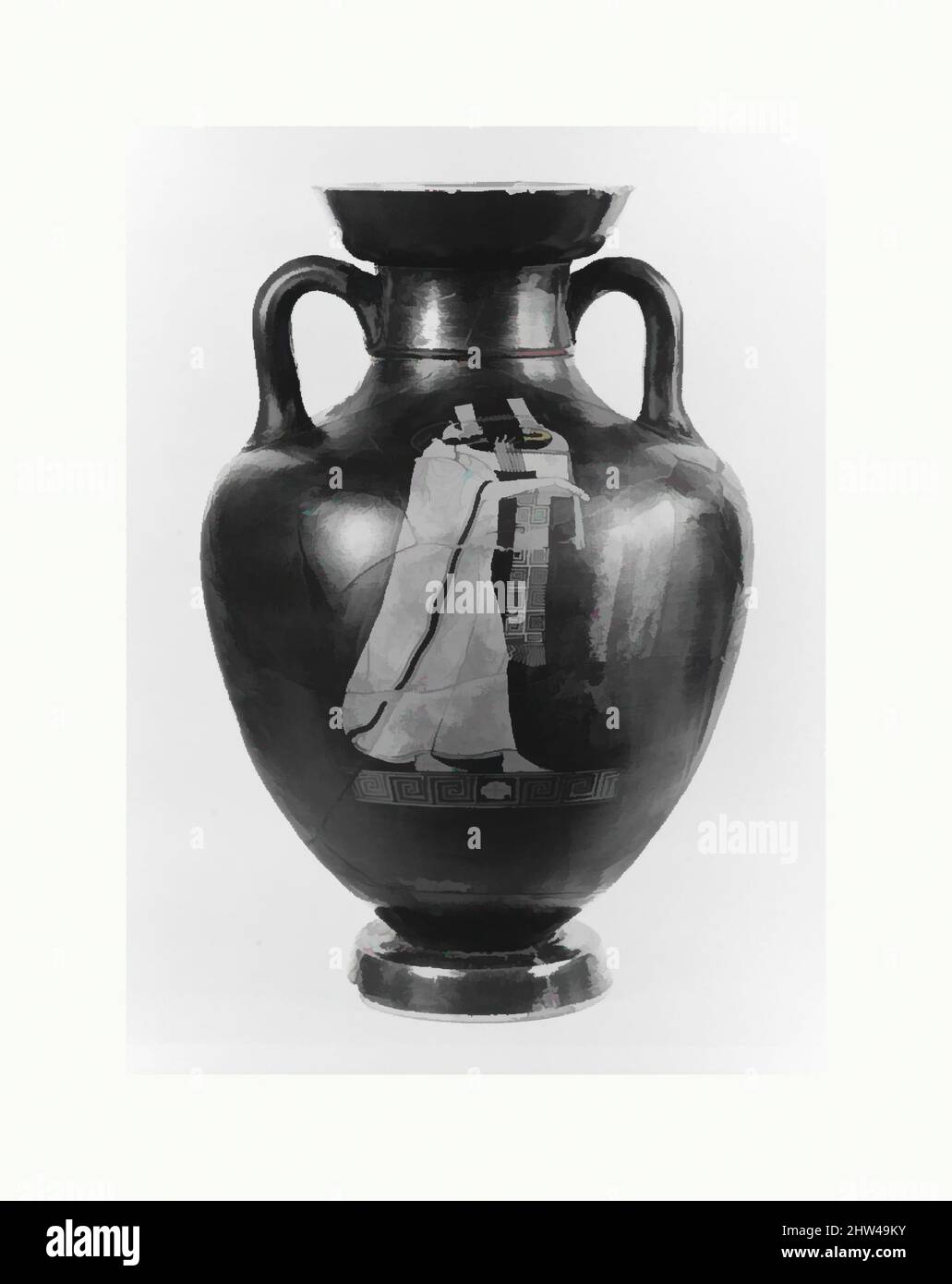 Art inspiré par la terre cuite cou-amphora de forme panathénaïque ...