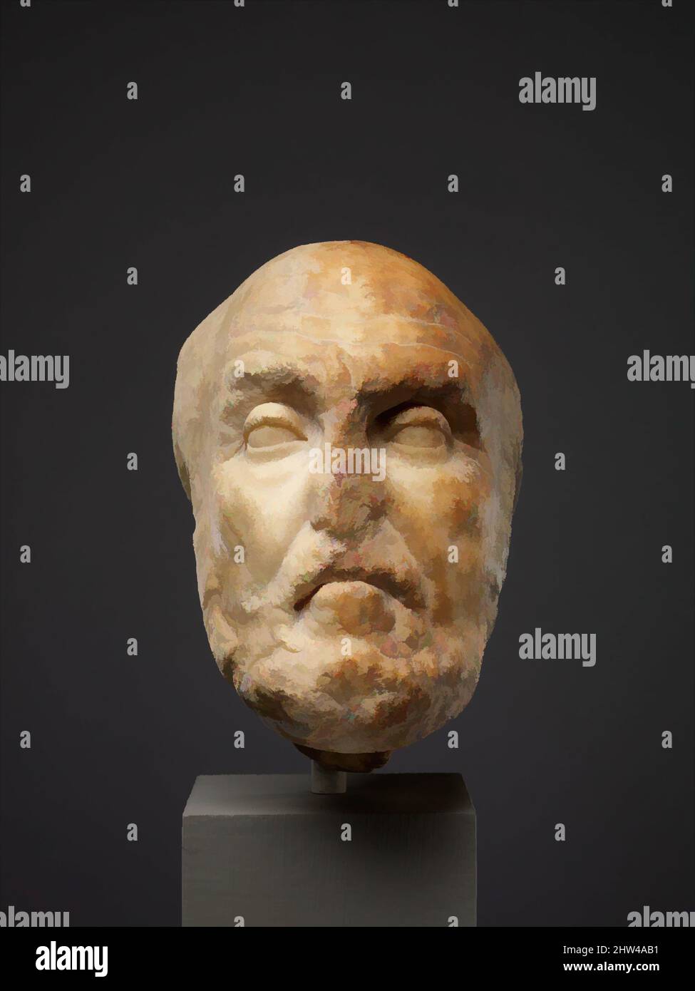 Art inspiré par le portrait en marbre tête du philosophe Chrysippos ...