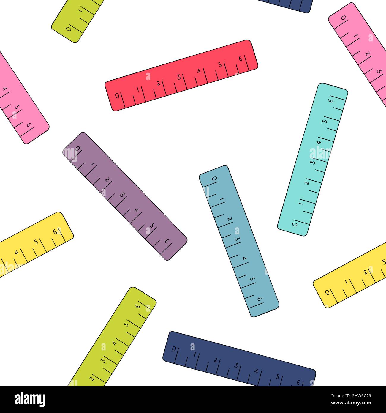 Règle scale cartoon Banque d'images détourées - Alamy