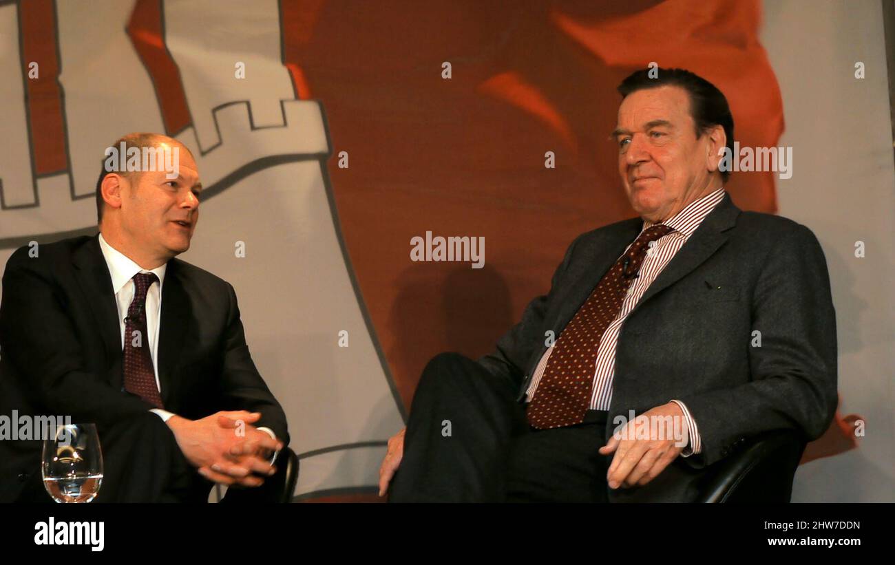 OLAF Scholz, Altkanzler Ehemaliger Kanzler Gerhard Schröder, Scholz ...