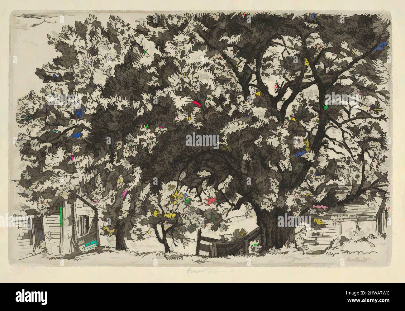 Art inspiré par les dessins et estampes, Print, Alna Bower, artiste ...