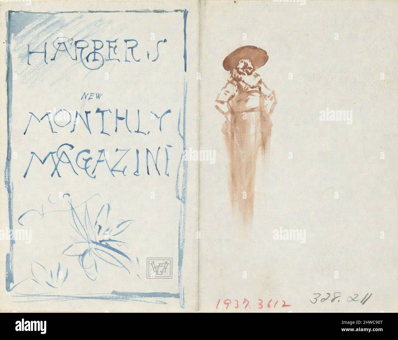 Étude de la page de titre de Harper et du dessin de figure qui l ...
