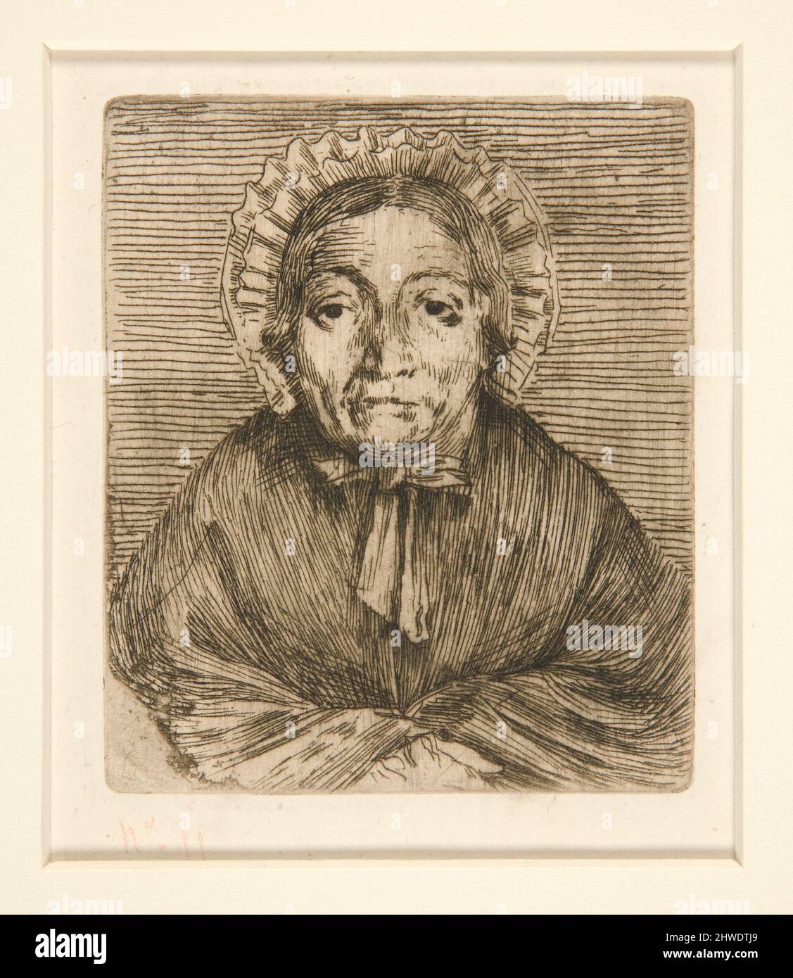 Tete de Vieille Femme (chef d'une ancienne femme). Artiste: Alphonse ...