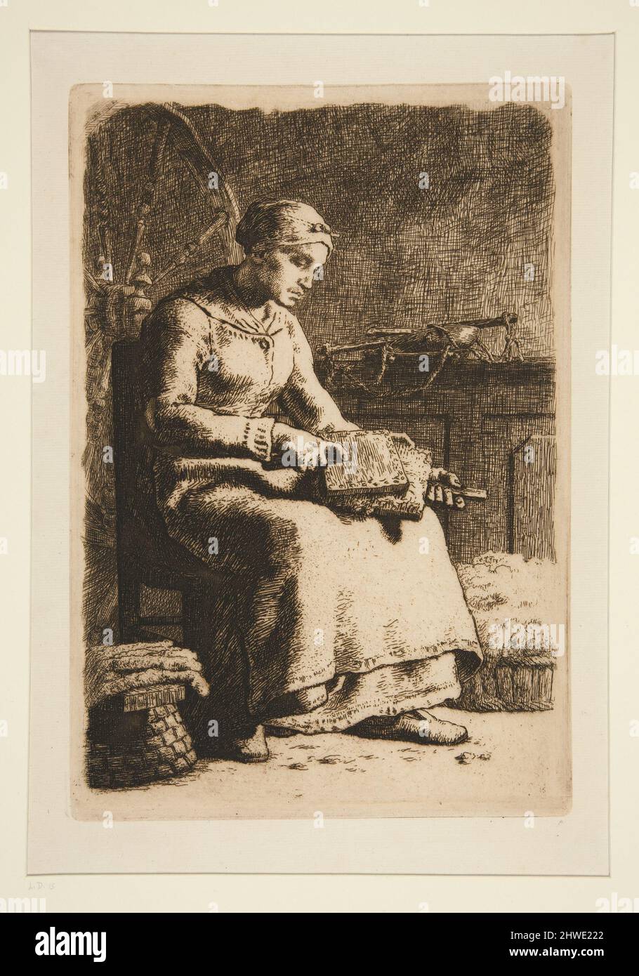 La cardeuse Banque de photographies et d’images à haute résolution - Alamy