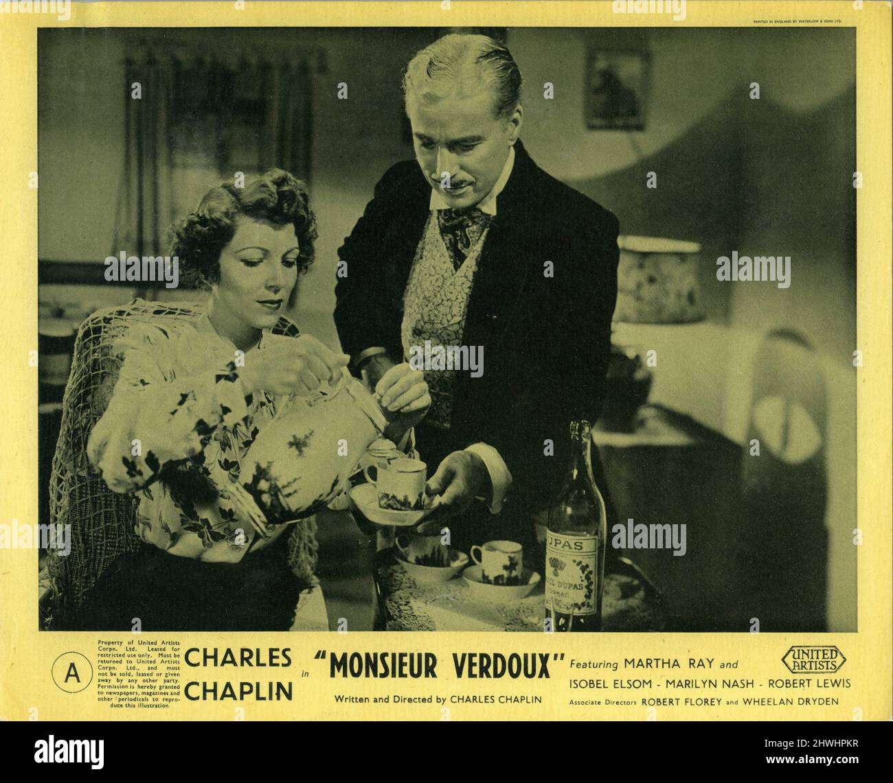 Carte de lobby avec charlie chaplin Banque de photographies et d’images ...