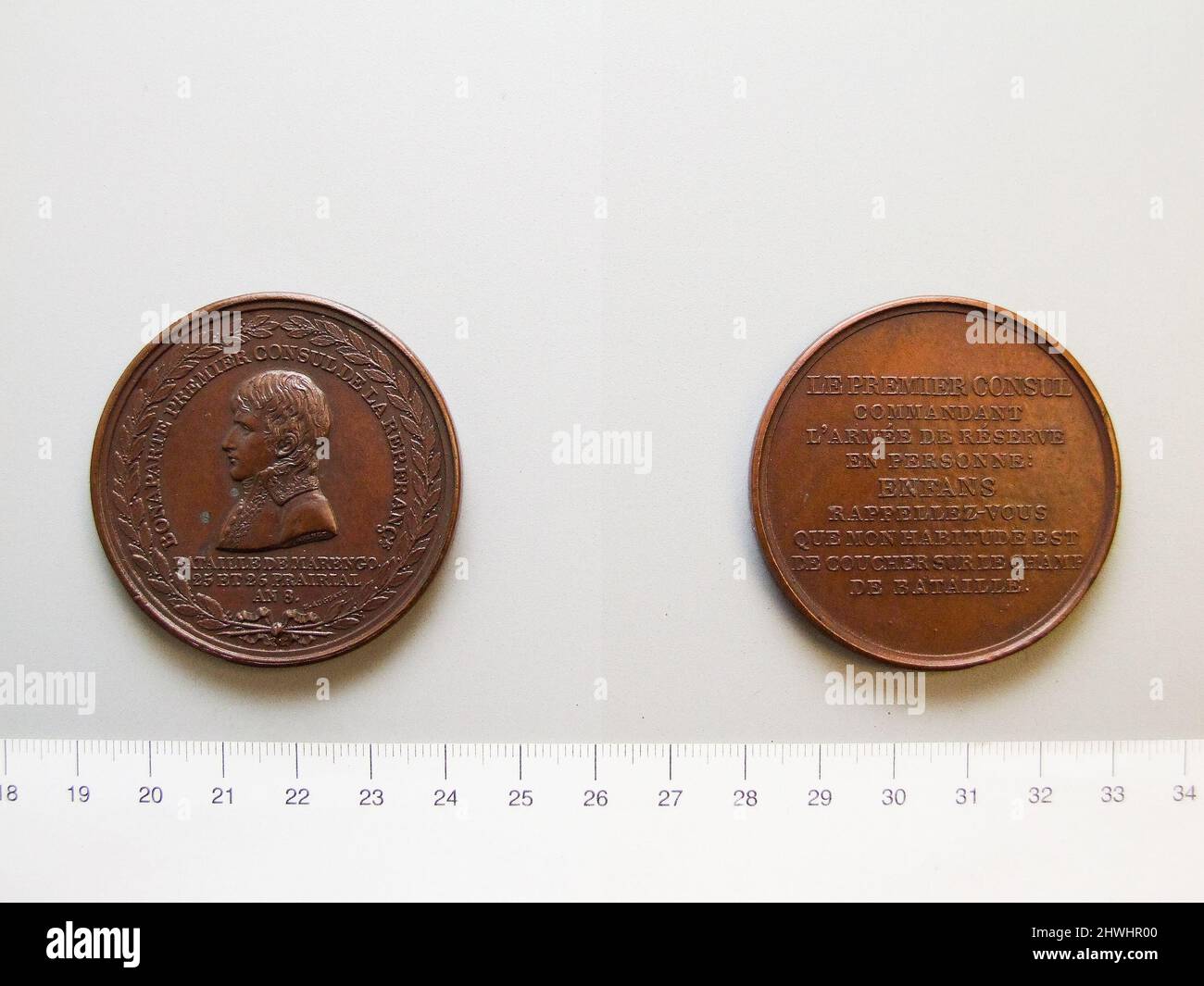La Médaille de Napoléon et la bataille de Marengo. Objet: Napoléon ...