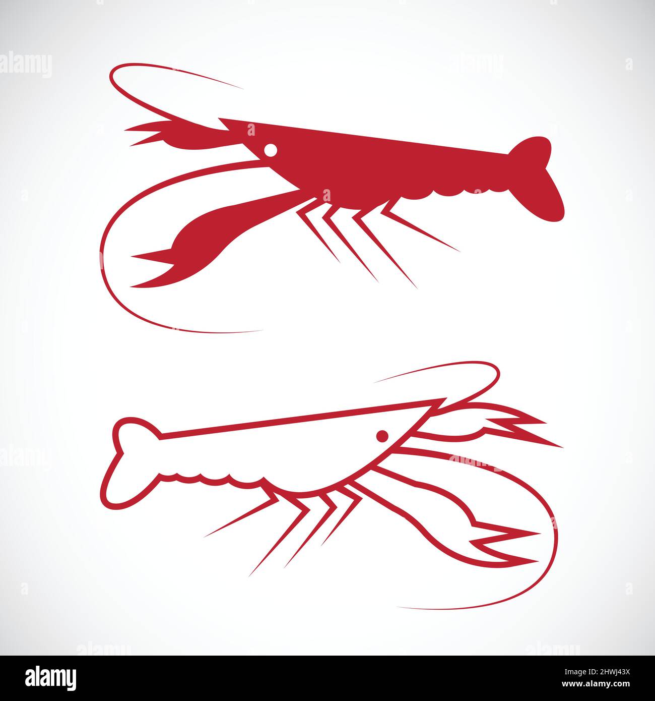 Silhouette de homard Banque d'images vectorielles - Alamy