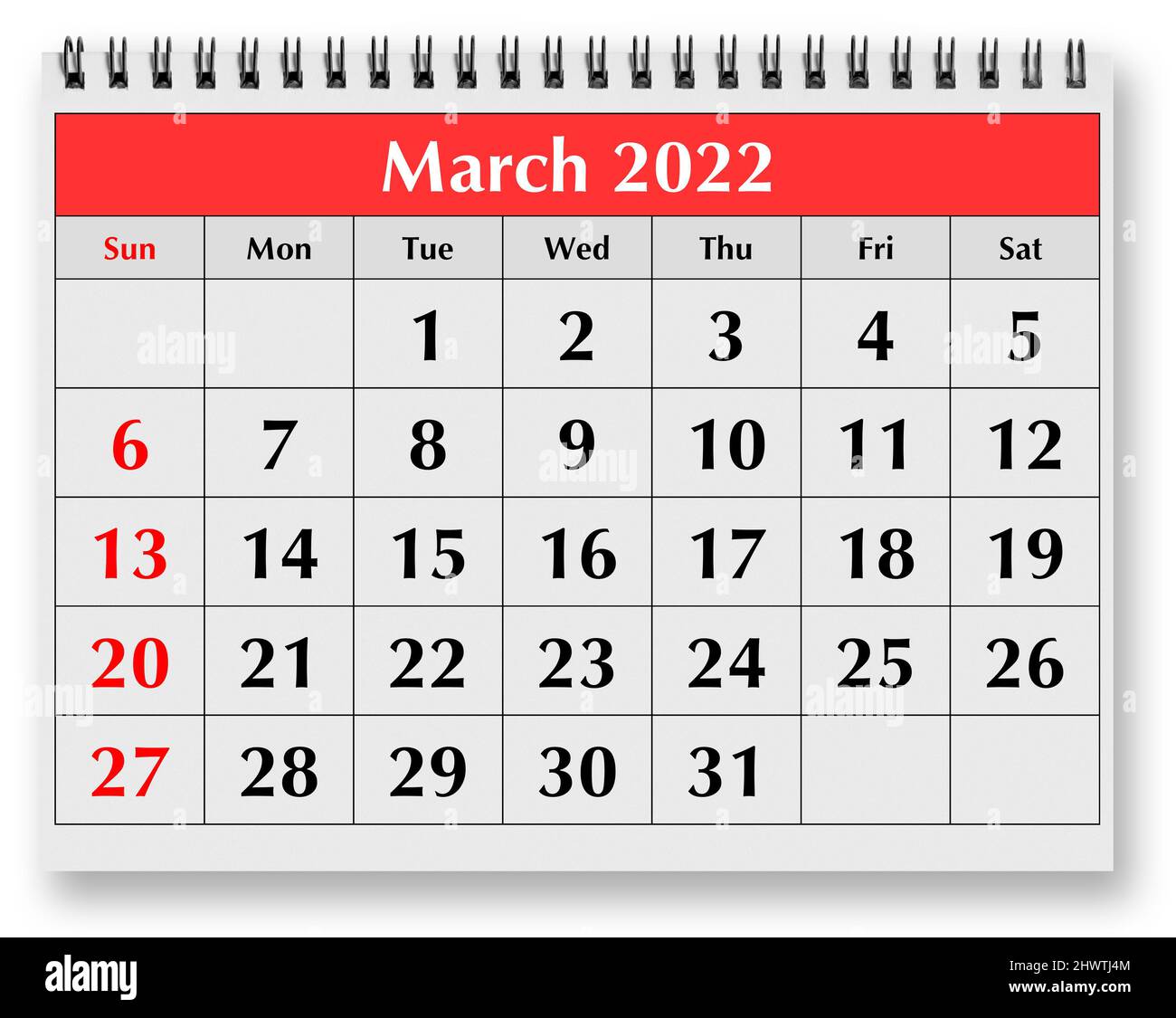 Mars calendrier Banque de photographies et d’images à haute résolution ...