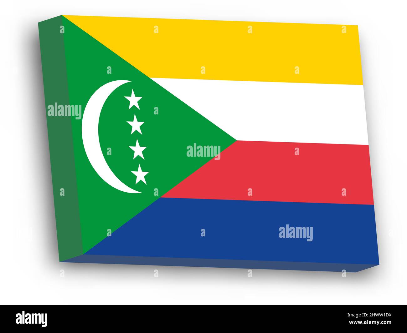 Drapeau comorien Banque d'images vectorielles - Alamy