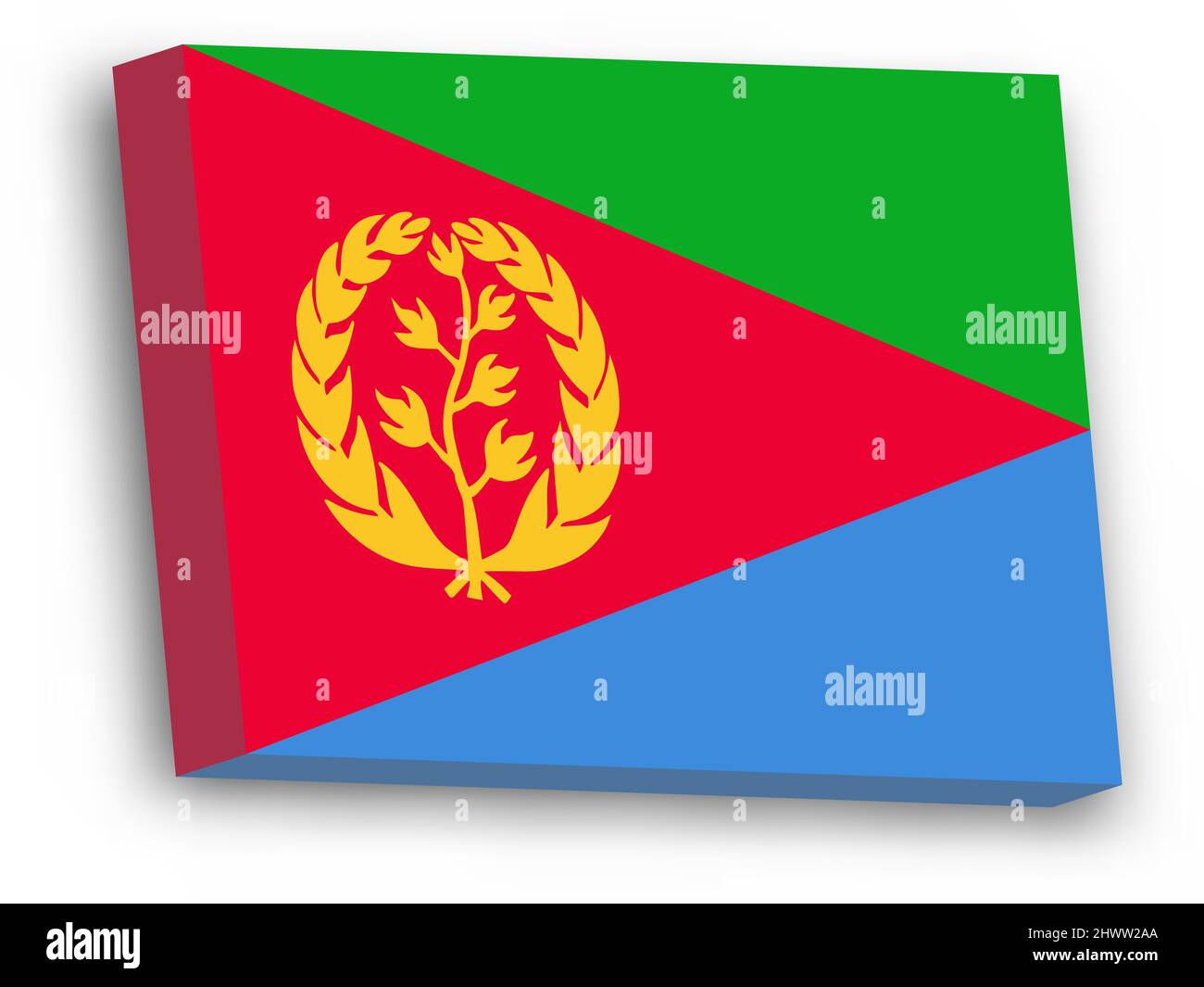 Drapeau eritrea Banque d'images détourées - Alamy