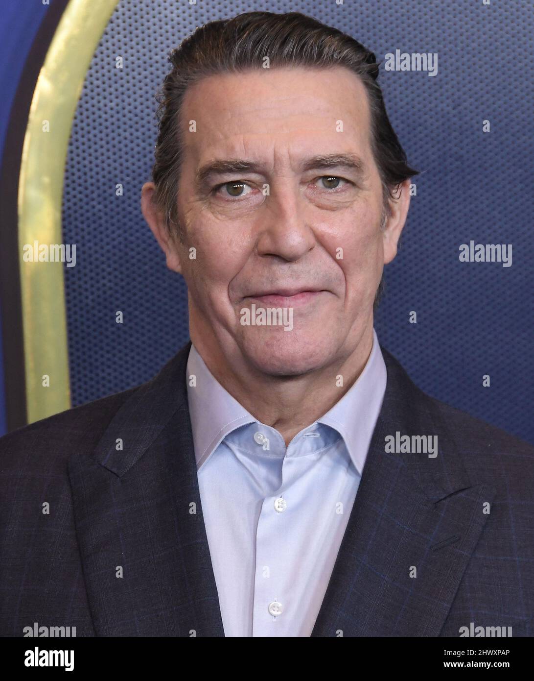 Los Angeles, États-Unis, 7 mars 2022. Ciaran Hinds arrive au déjeuner ...