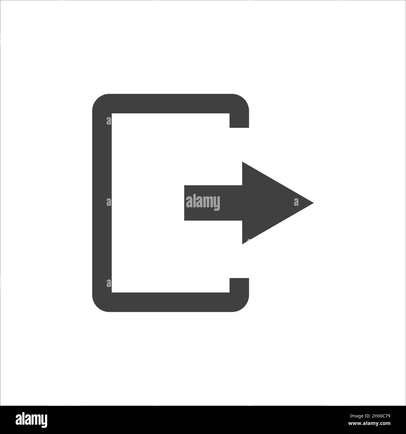 L'icône Sortie. Sortir et de sortie, sortie, symbole. Télévision Vector ...