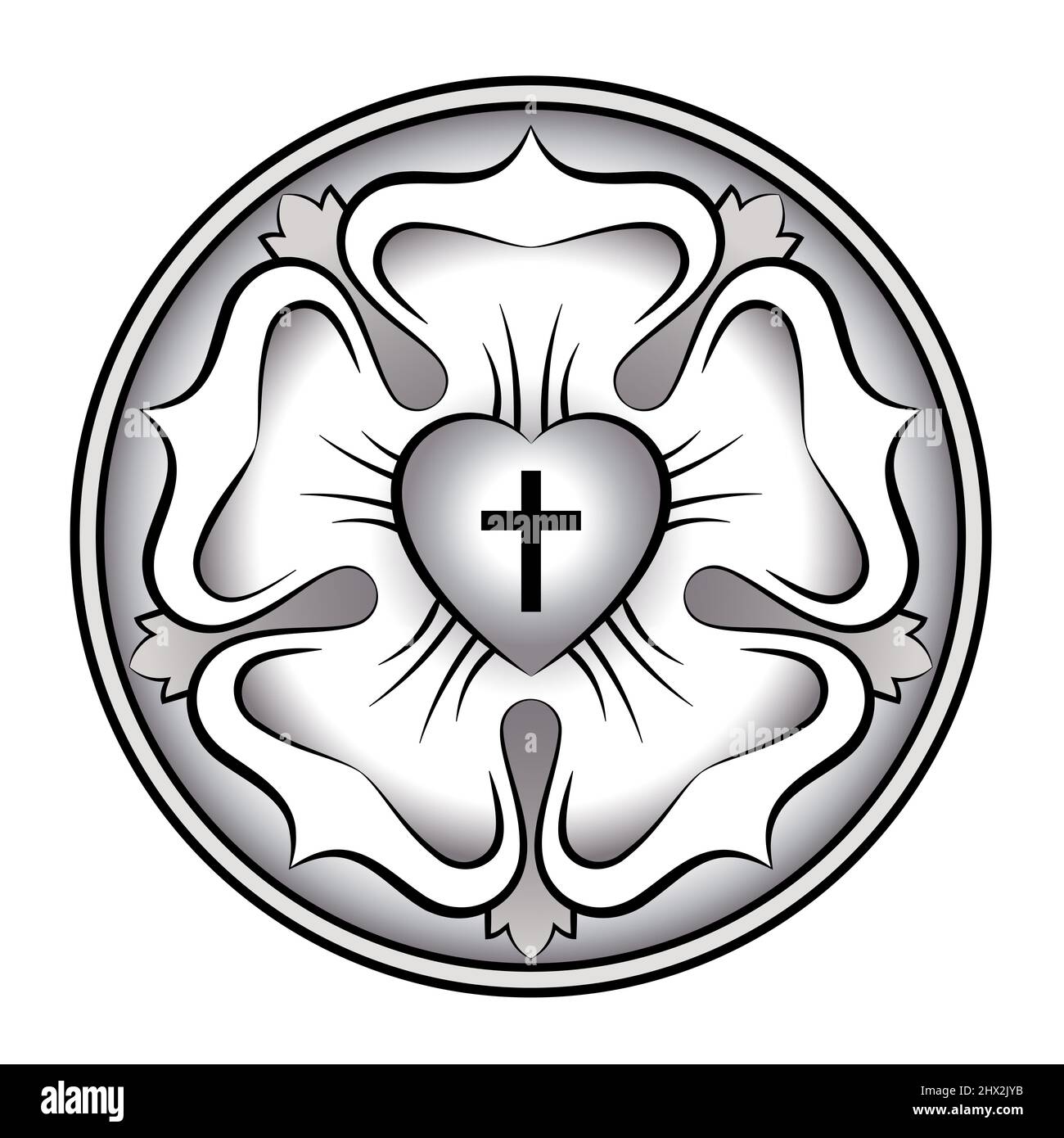 Luther rose luther seal symbol Banque de photographies et d’images à ...