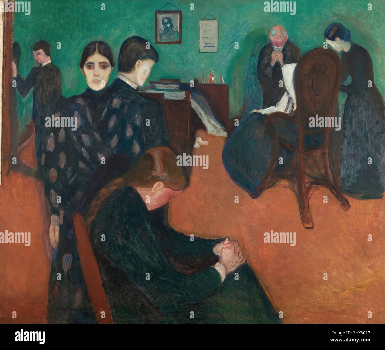 Edvard Munch, Death in the Sickroom (Español: Muerte en el cuarto del ...